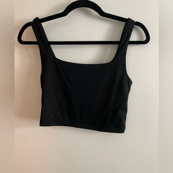 Tops | Black Cropped Tank | Poshmark